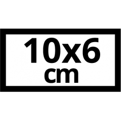 Rect. 10 x 6 cm