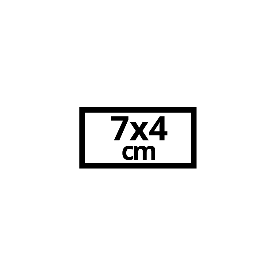 Rect. 7 x 4 cm