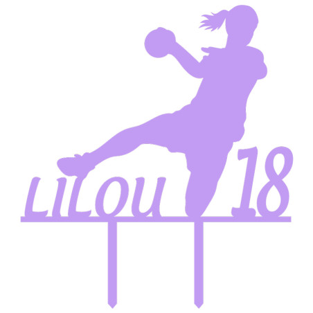 Cake topper anniversaire handball